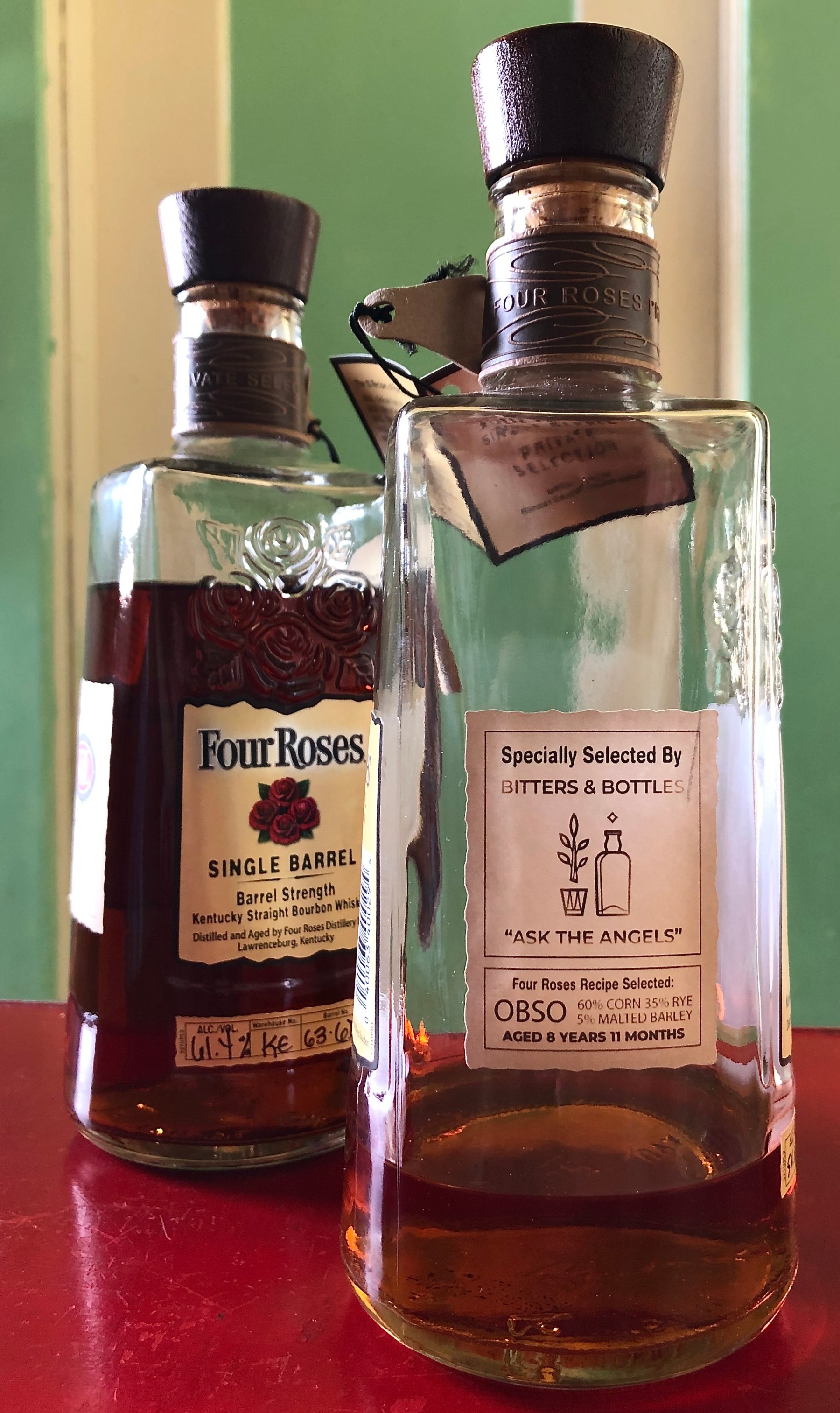 Comparison: Two Four Roses Barrel Strength Single Barrels – OBSK & OBSO ...